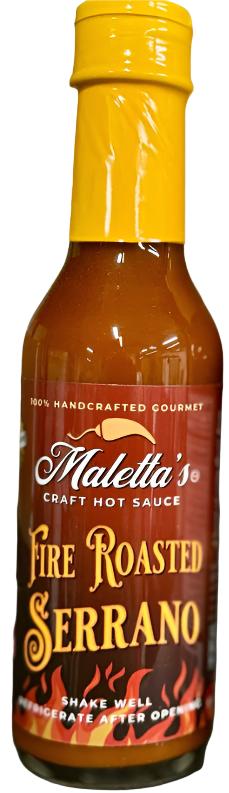 Maletta's Fire Roasted Serrano Hot Sauce – PuckerButt Pepper Company